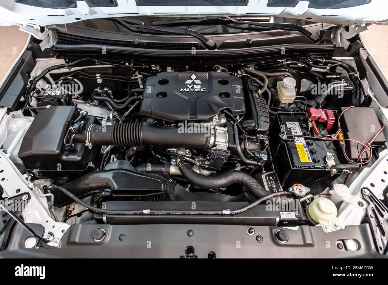 Moscow, Russia - February 17, 2021: All new Mitsubishi Pajero Sport ...