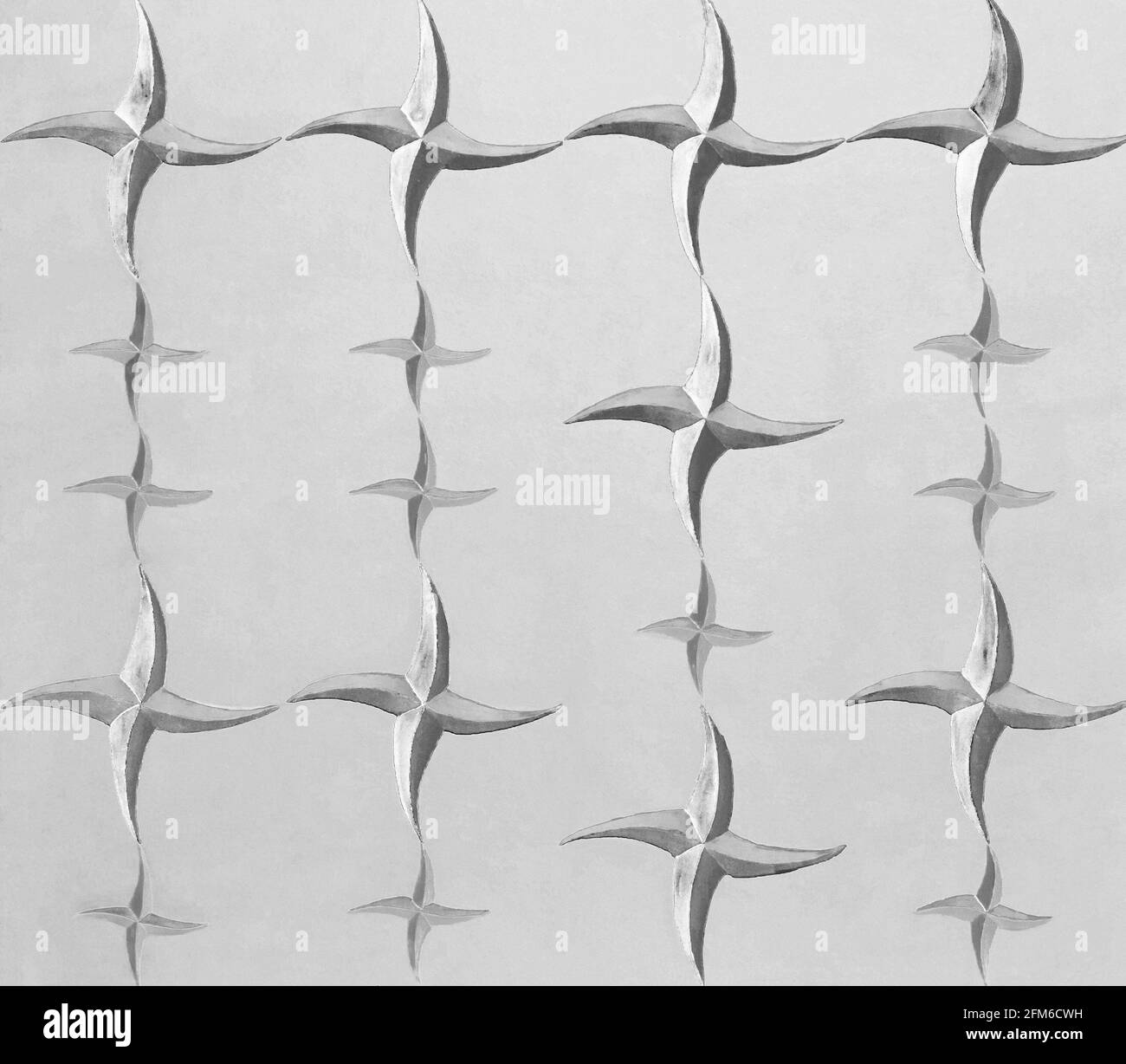 Stars pattern texture mesh illustration. Hand drawn painting in black ...