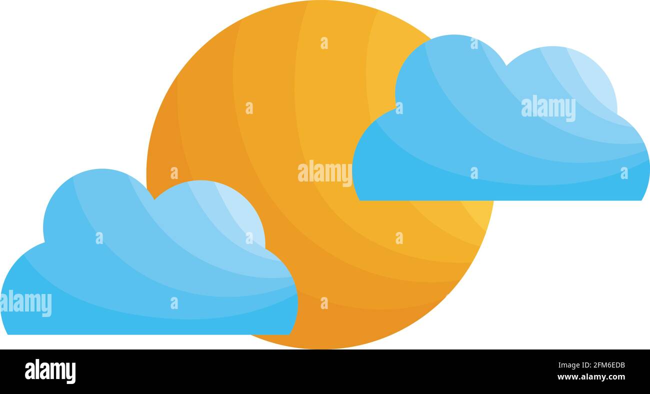 sun clouds sky day cartoon Stock Vector Image & Art - Alamy