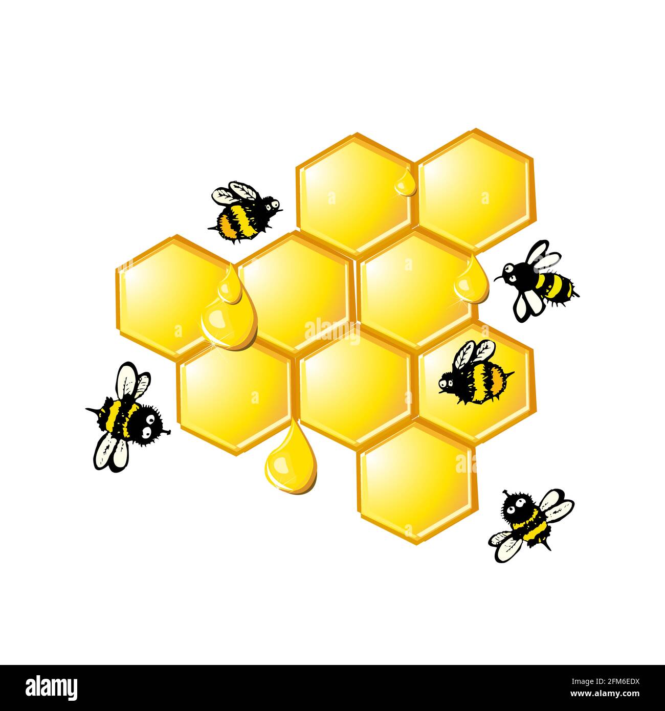 Bee Honeycomb Clipart