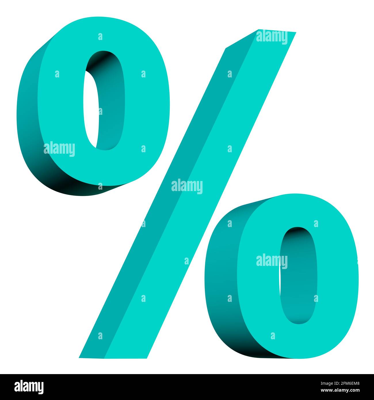 Symbol for percent against white background, 3D illustration Stock ...