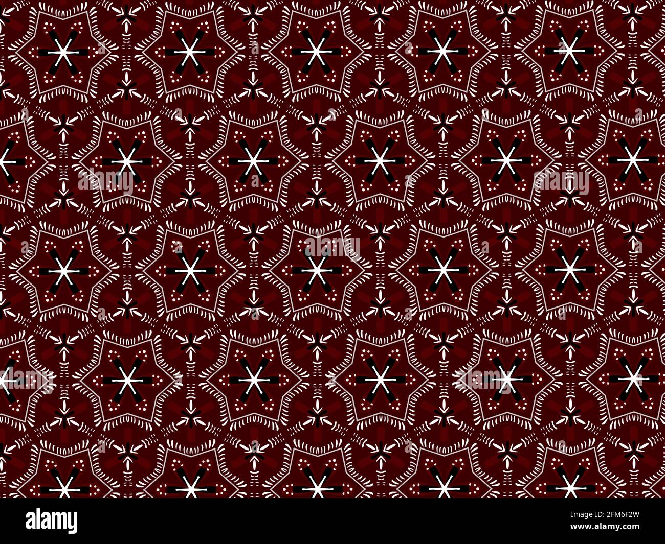 Maroon ajrak block print abstract geometric block pattern for textile ...