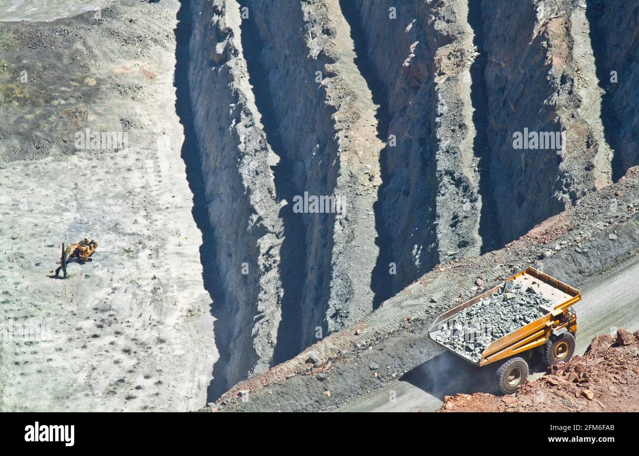 Looking down into the Super Pit, Kalgoorlie Western Australia Stock ...