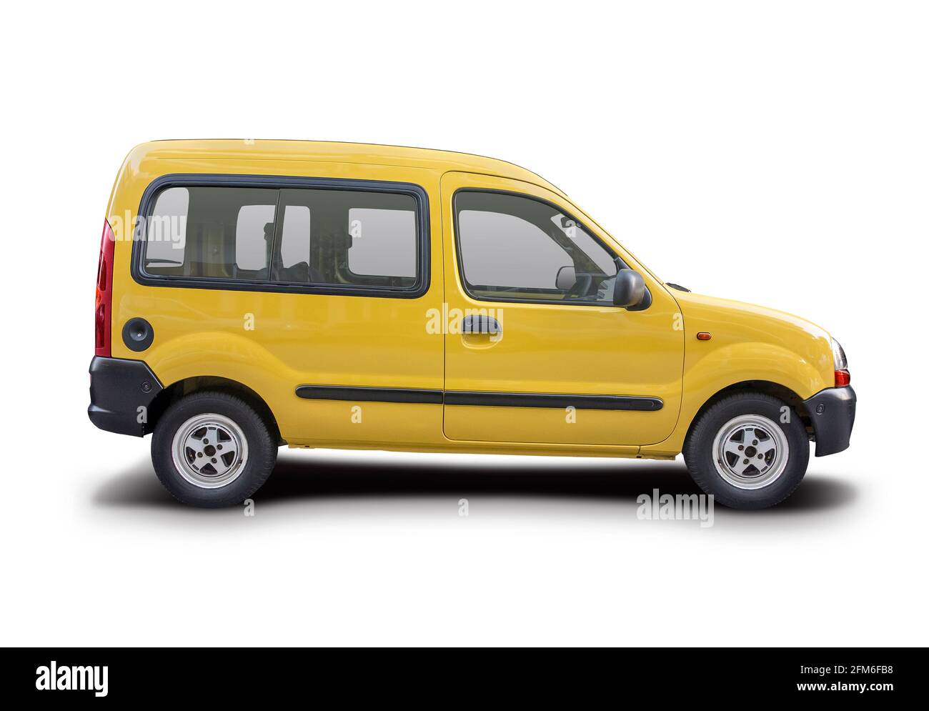 French MPV car side view isolated on white background Stock Photo - Alamy