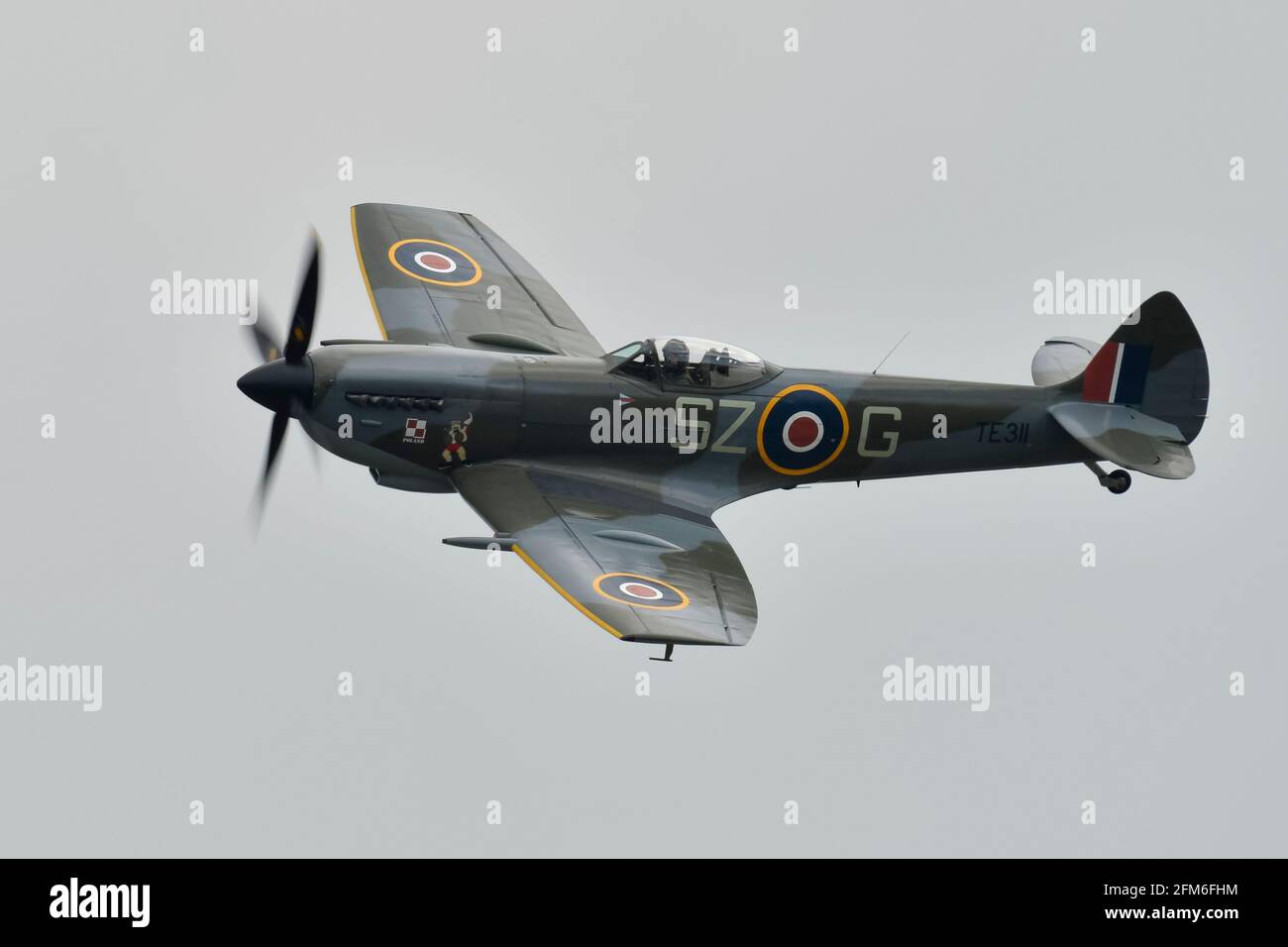 BBMF Spitfires at Shuttleworth Season Premiere 2021 Stock Photo - Alamy