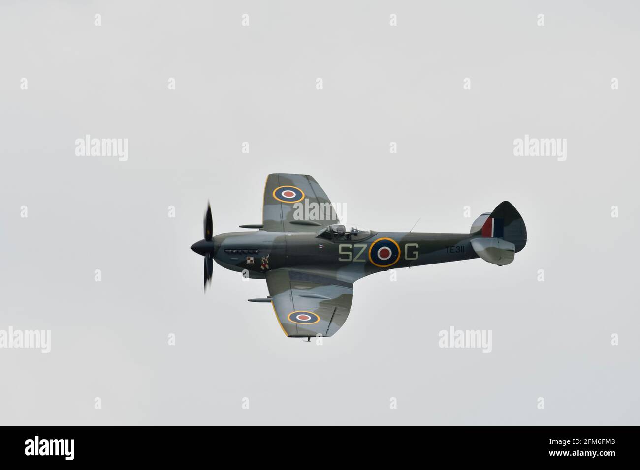 BBMF Spitfires at Shuttleworth Season Premiere 2021 Stock Photo - Alamy