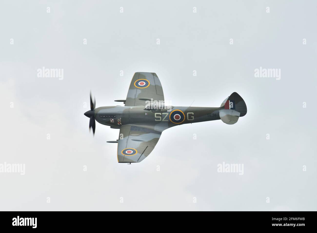 BBMF Spitfires at Shuttleworth Season Premiere 2021 Stock Photo - Alamy