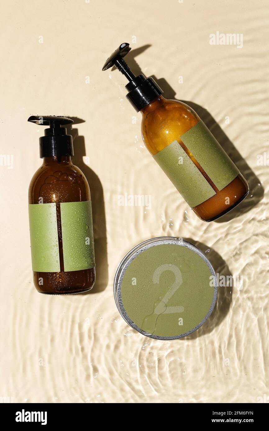 Soft light bathroom decor for advertising, design, cover, set of ...