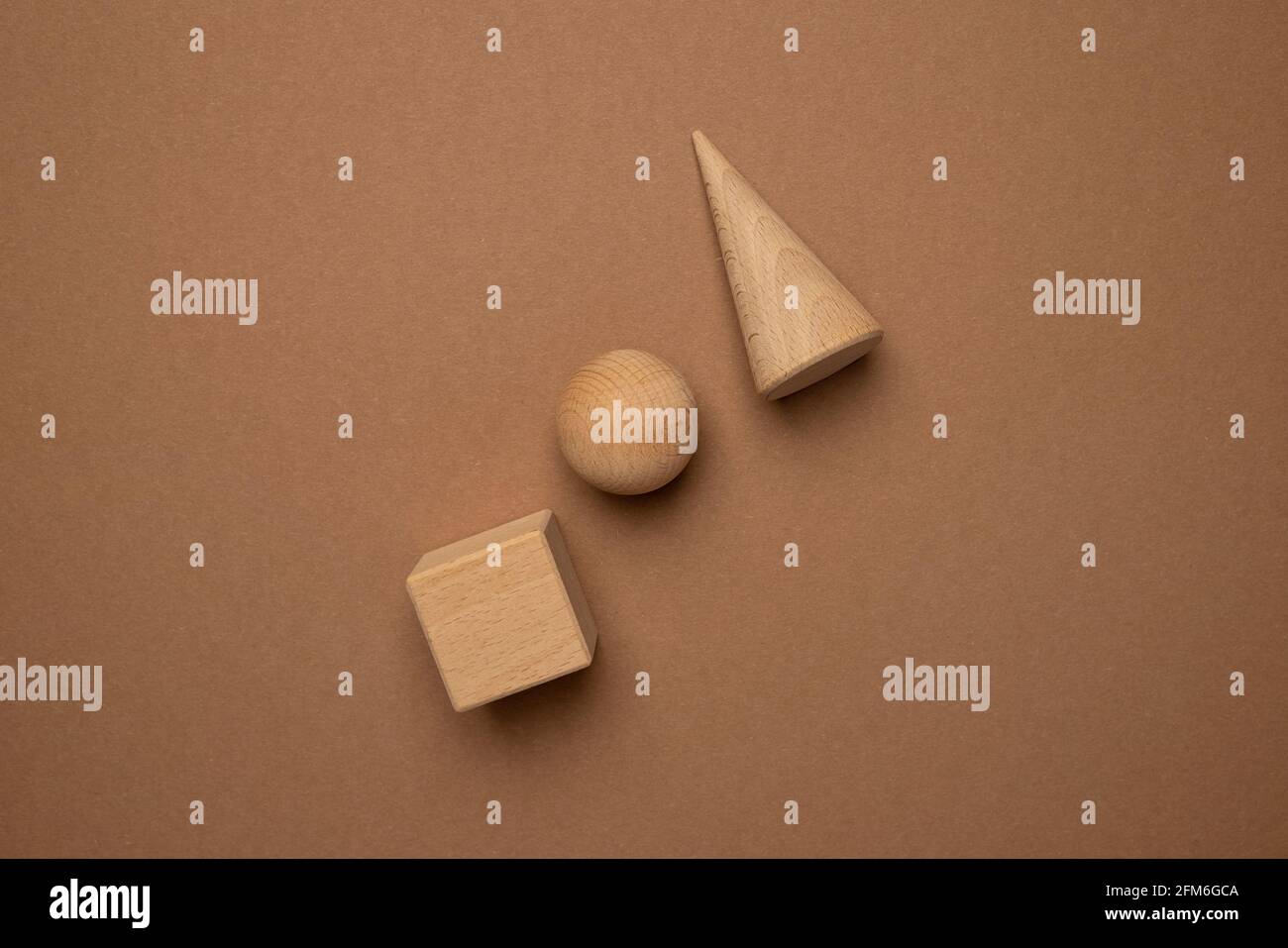 Wooden toy children's sorter with small wooden details in the form of ...