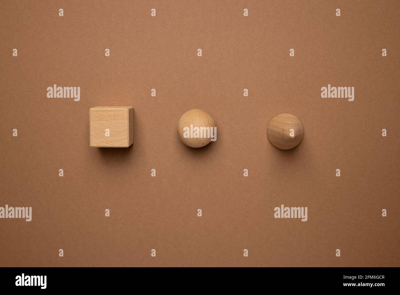 Wooden toy children's sorter with small wooden details in the form of ...