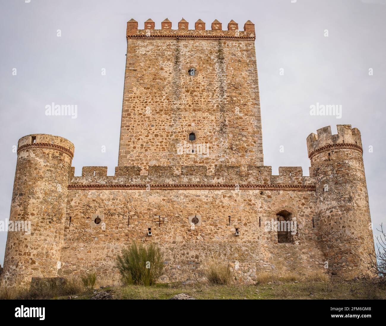 Nogales castle, 15th century medieval fortress Stock Photo - Alamy