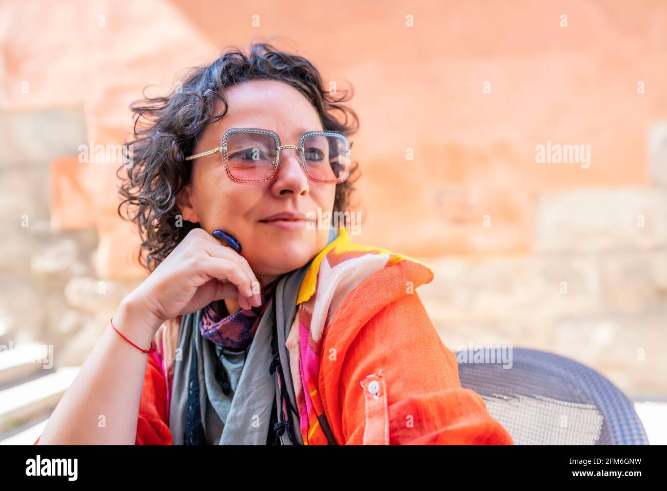 portrait of modern middle-aged woman Stock Photo - Alamy