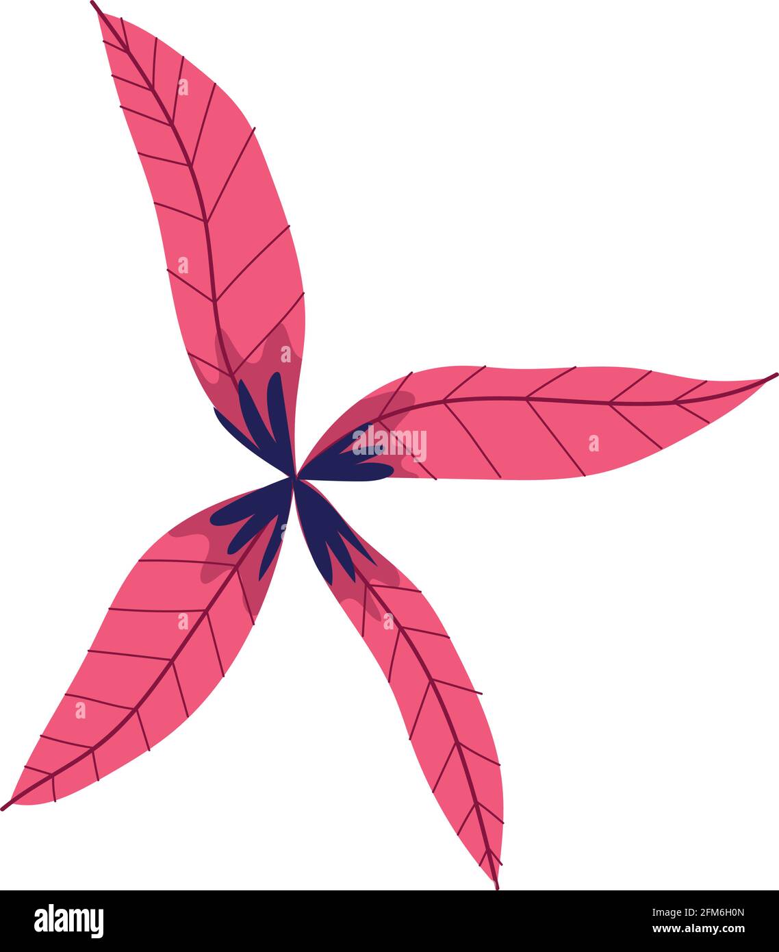 delicate flower decoration cartoon isolated Stock Vector Image & Art ...