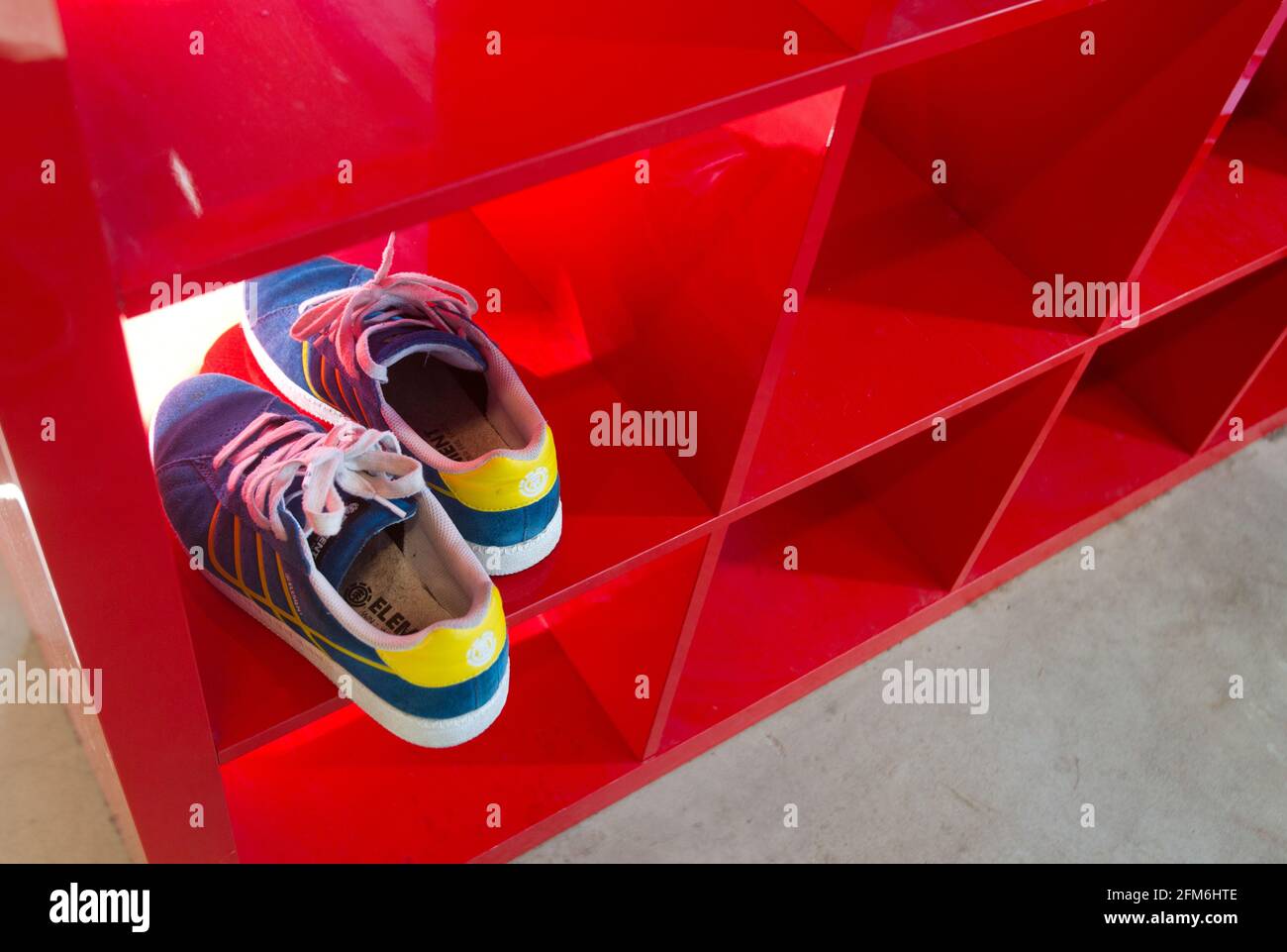 Children shoe rack hi-res stock photography and images - Alamy