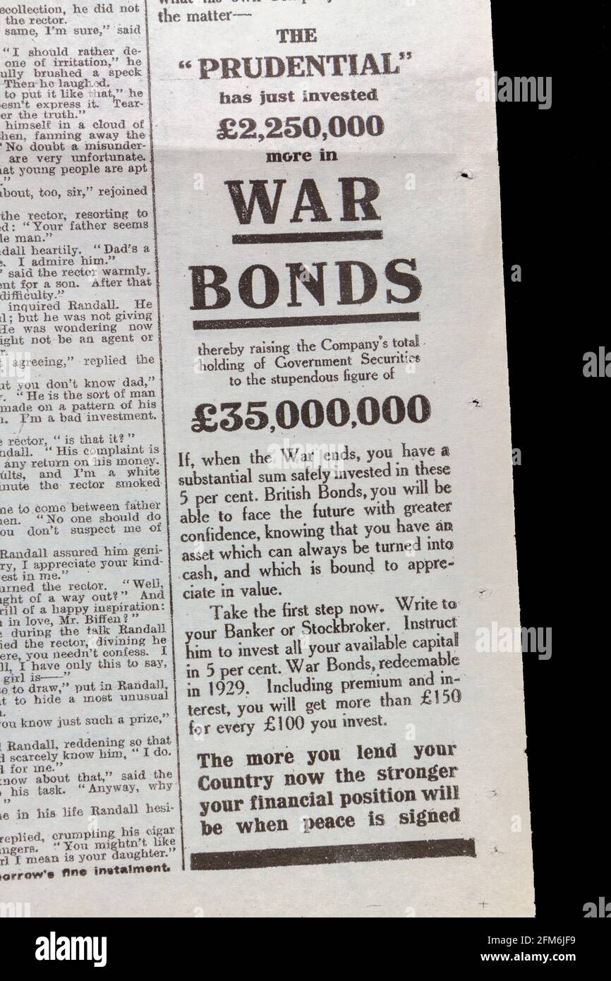 War Bonds Ww1