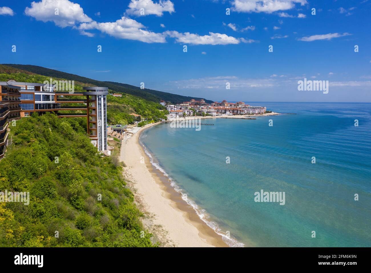 Aerial view of sea resort Elenite, Black Sea, Bulgaria Stock Photo - Alamy