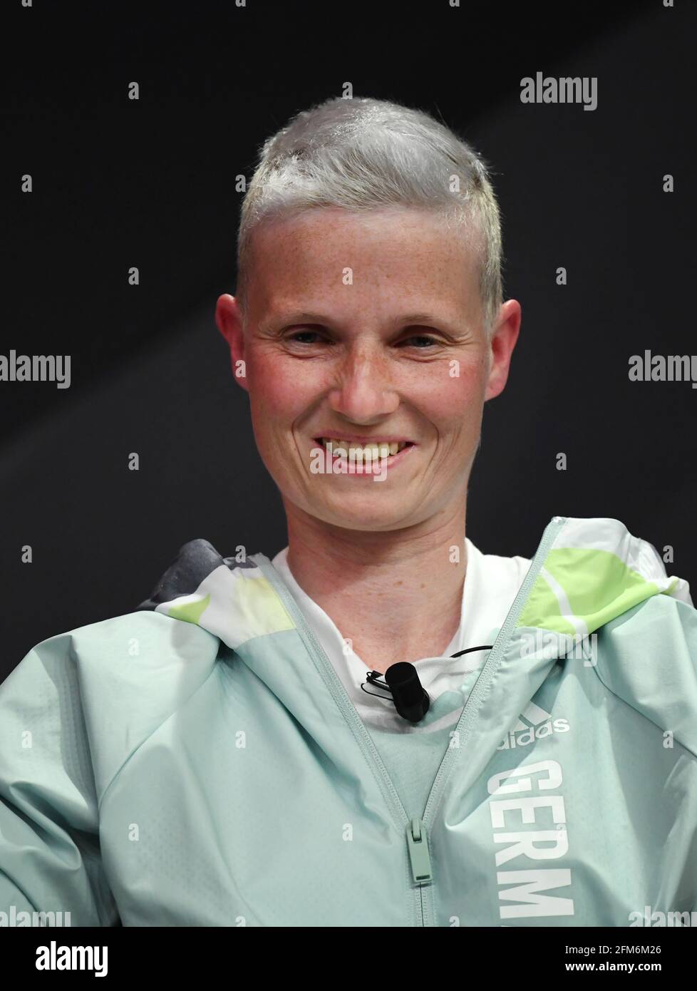 Duesseldorf, Germany. 06th May, 2021. Paralympic table tennis player ...