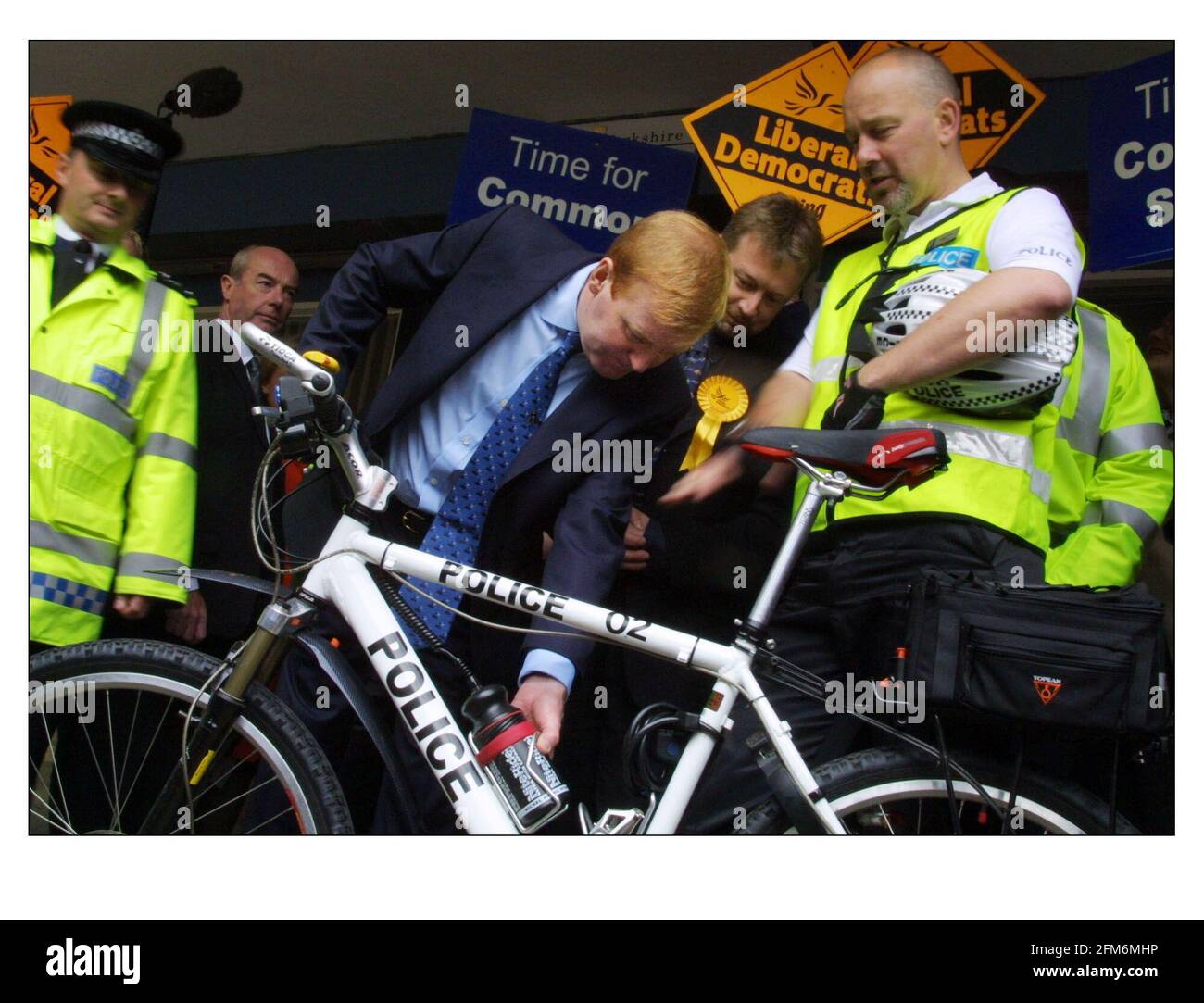 Charles Kenedy June 2001 visits the Fawcett St. Police Station in ...
