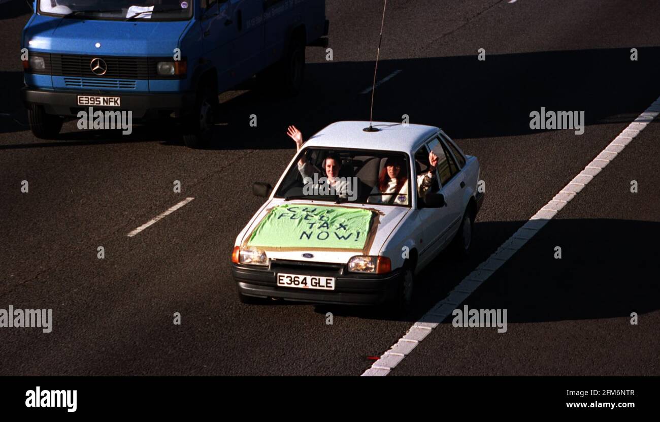 One of the number of private cars November 2000 in the small convoy of ...