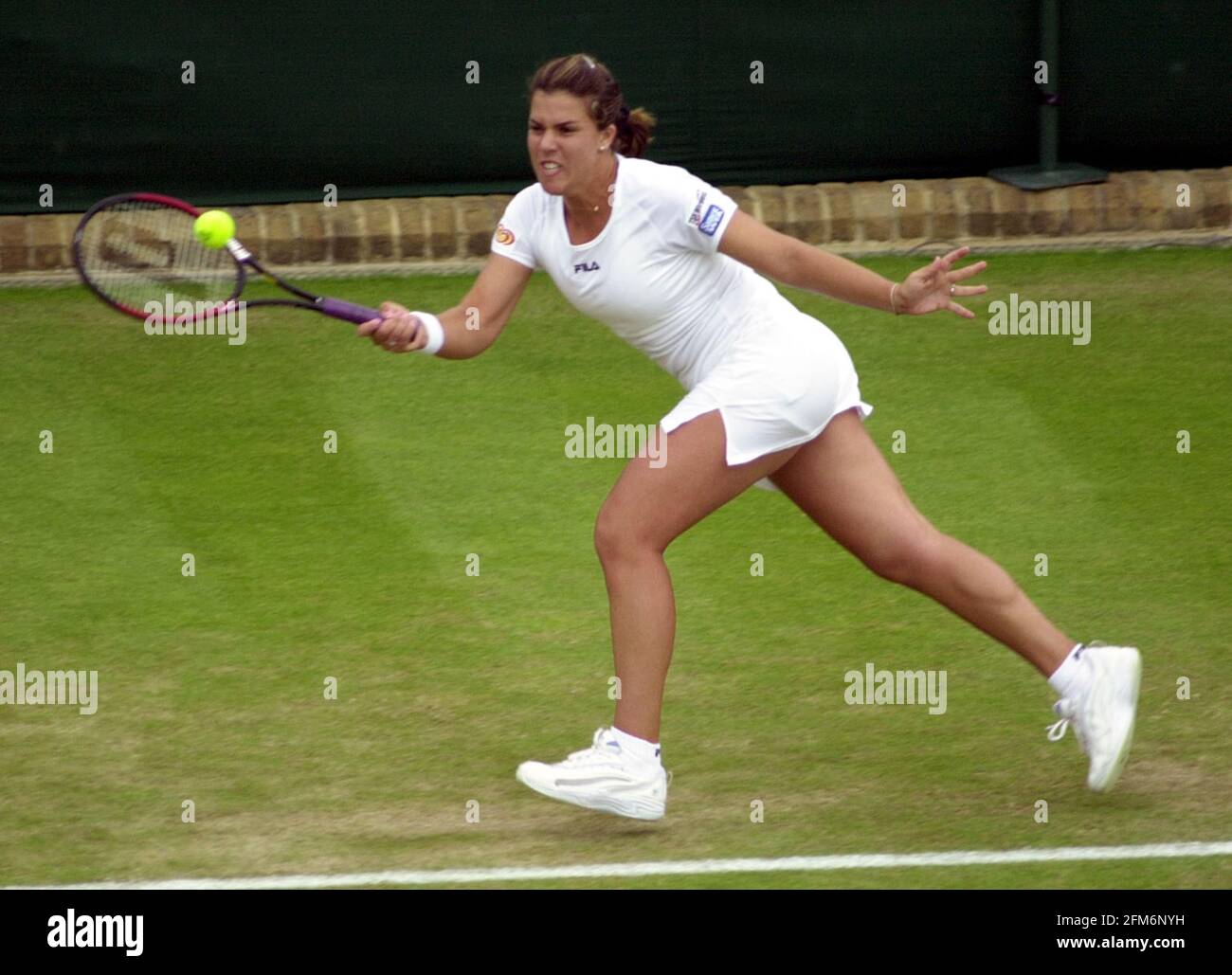 JENNIFER CAPRIATI ON THE 3RD DAY AT WIMBLEDON DURING HER MATCH WITH M ...