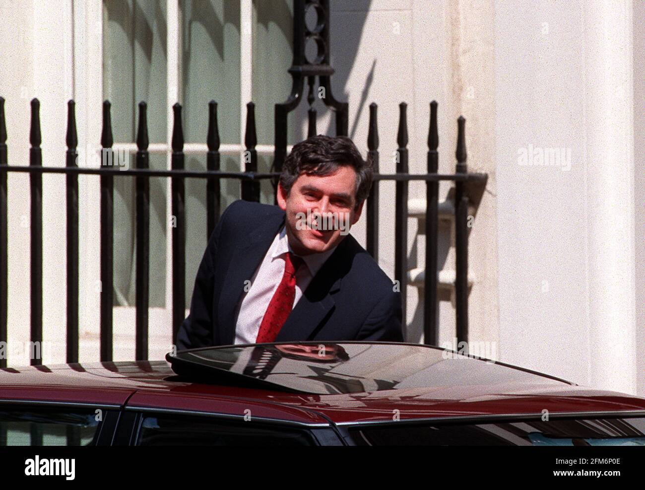 CHANCELLOR GORDON BROWN MP JULY 2000 LEAVING N0 10 THIS MORNING AFTER ...