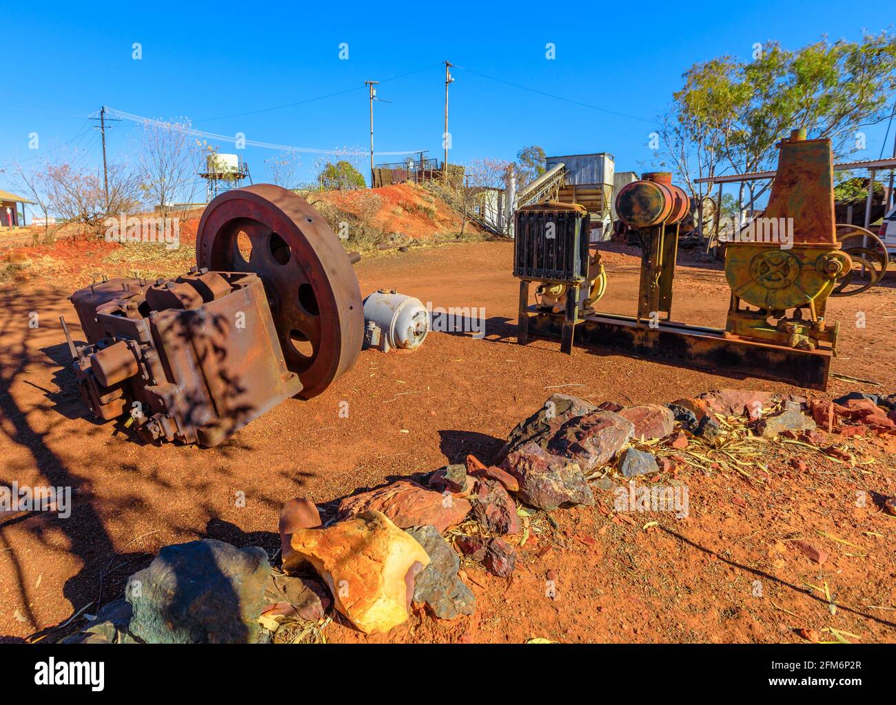 grinding mills of Battery Hill Mining Center, Tennant Creek in Northern ...