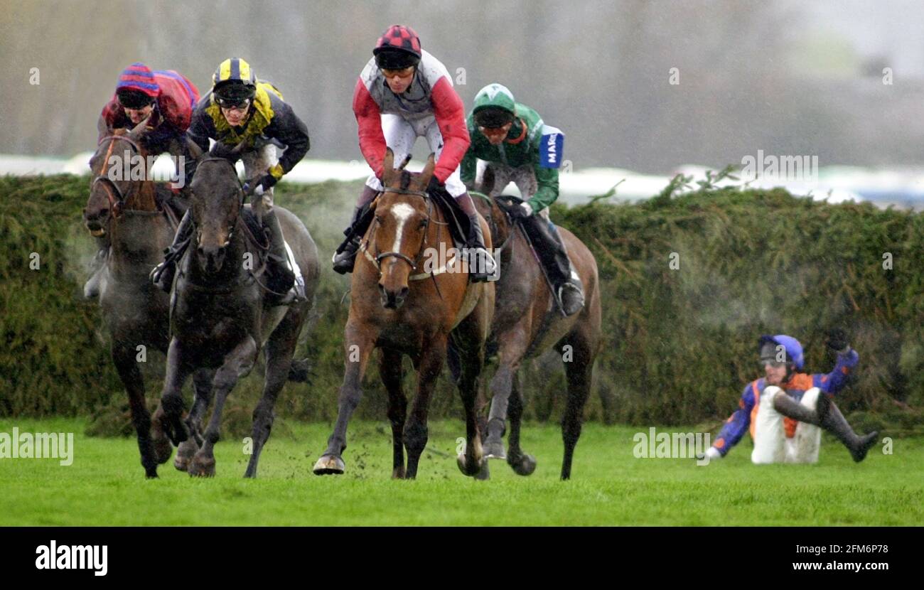 Grand National April 2001 FROM LEFT TO RIGHT Red Marauder Racehorse ...
