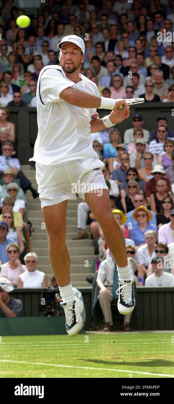 Wimbledon Tennis Championships July 2001 Andre Agassi v Pat Rafter Semi ...