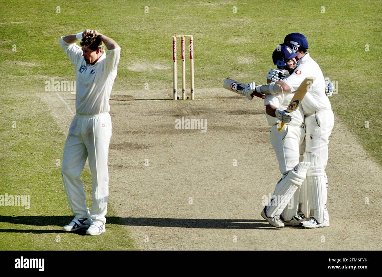 ASHLEL GILES AND THORPE AFTER GETTING HIS 100 PICTURE DAVID ASHDOWN ...