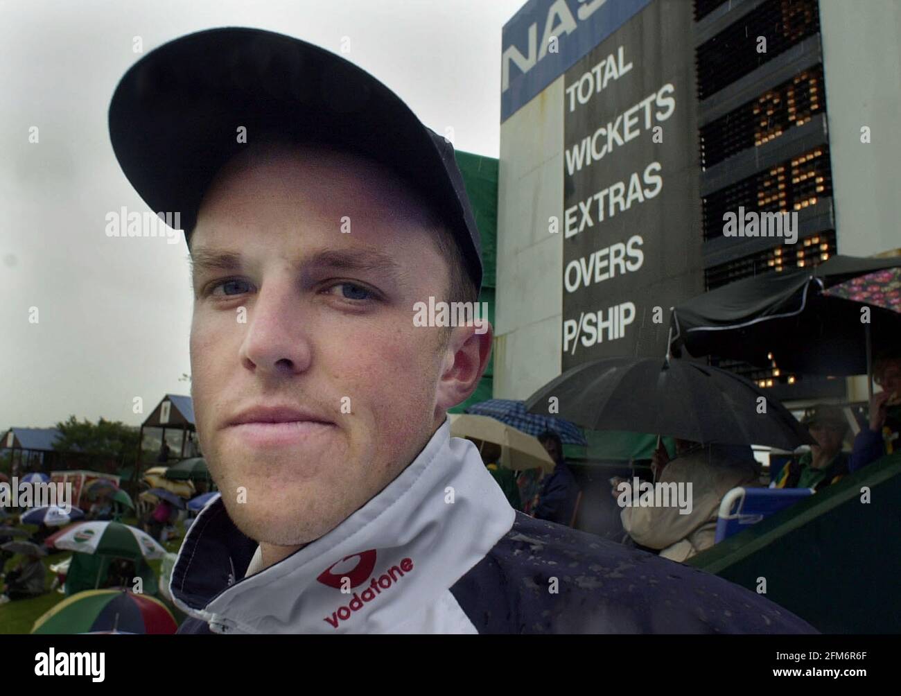 GRAHAM SWAN ENGLAND CRICKETER wearing cap undated standing next to ...