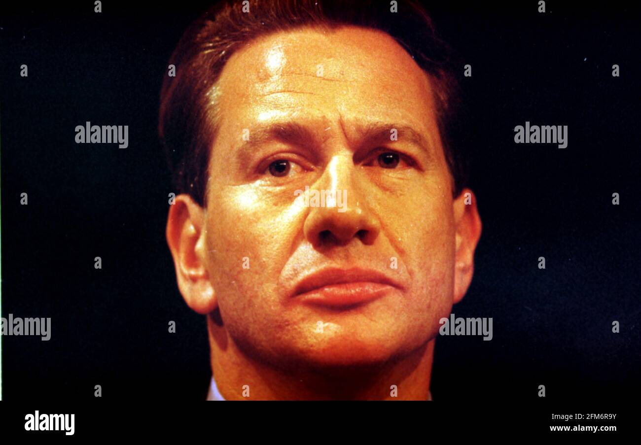 Michael Portillo looking very serious at the Conservative Party ...