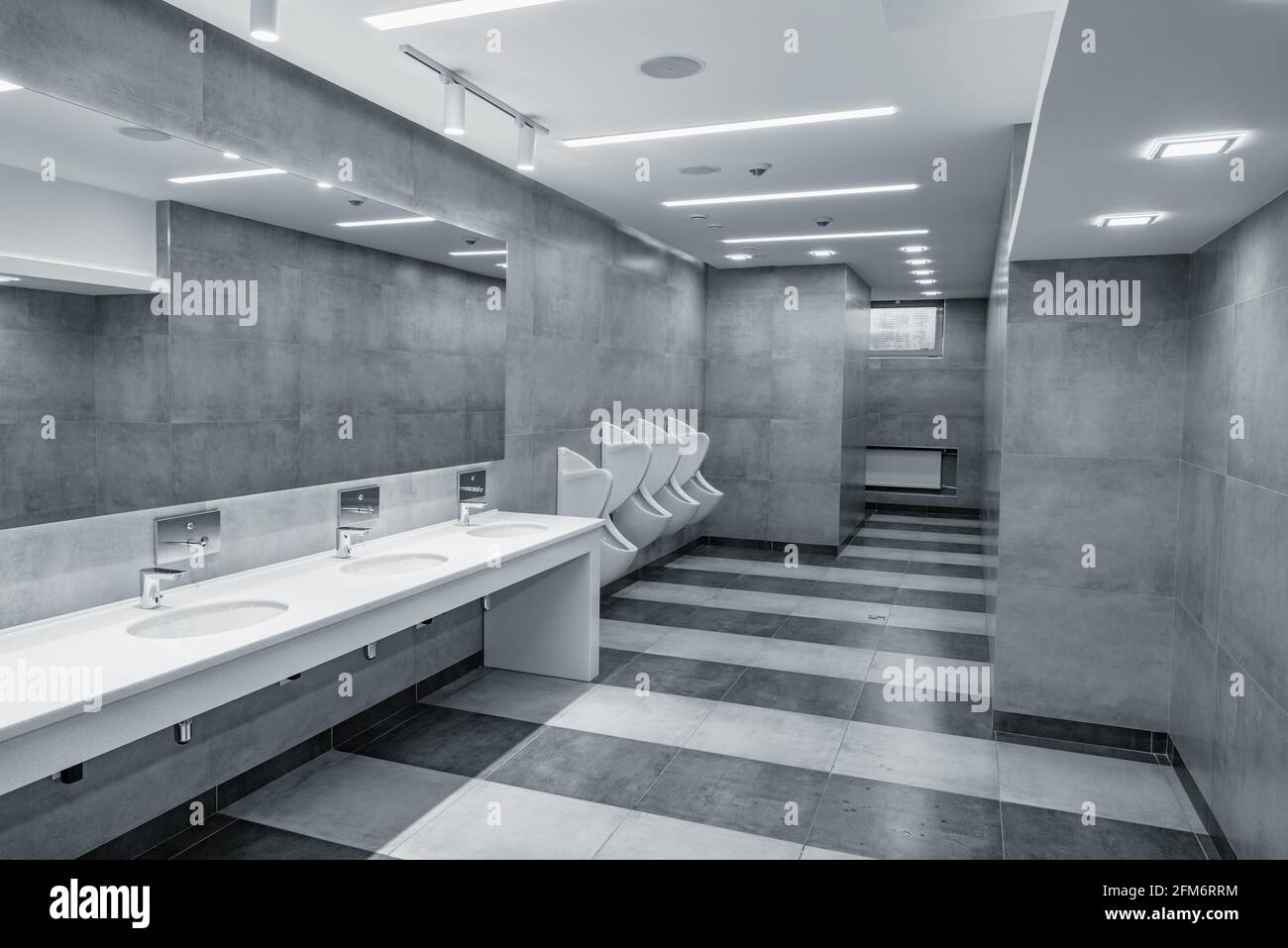 Krasnaya polyana, Russia - April 16, 2021: Interior of the toilet ...