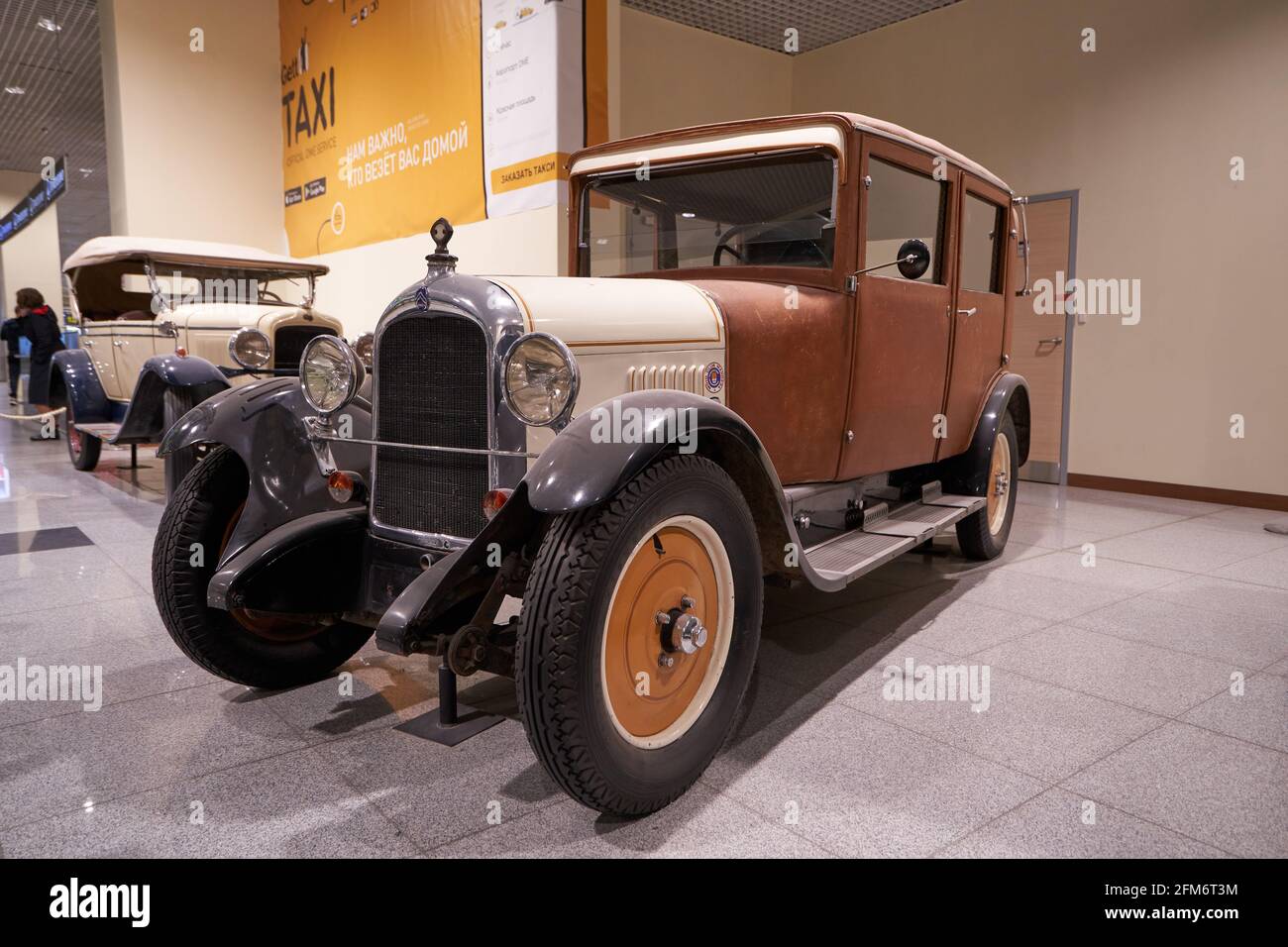 MOSCOW, RUSSIA - MAY 3, 2021: French retro car of Citroen b14 at an ...