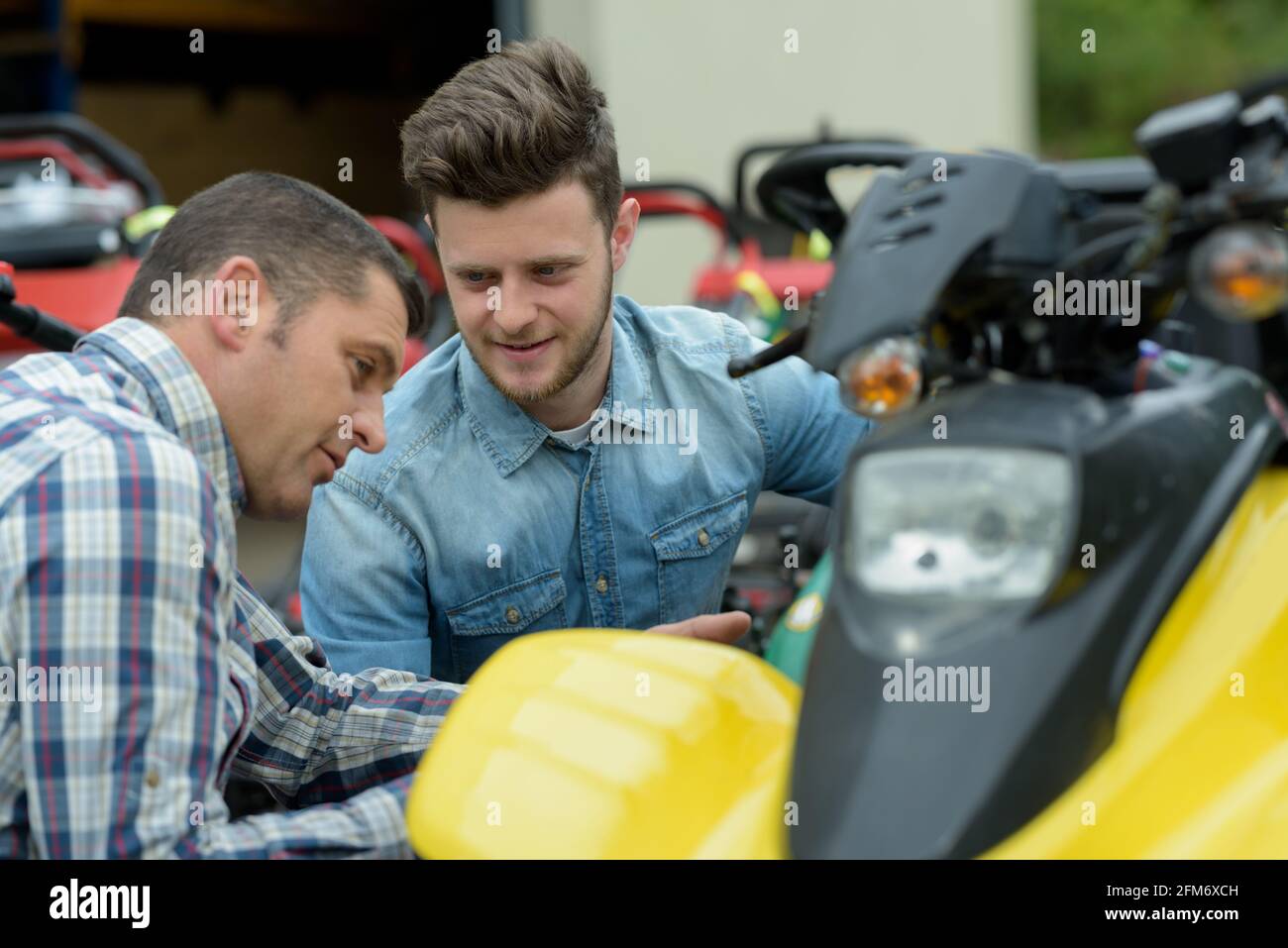 Technical worker repairing motor hi-res stock photography and images ...