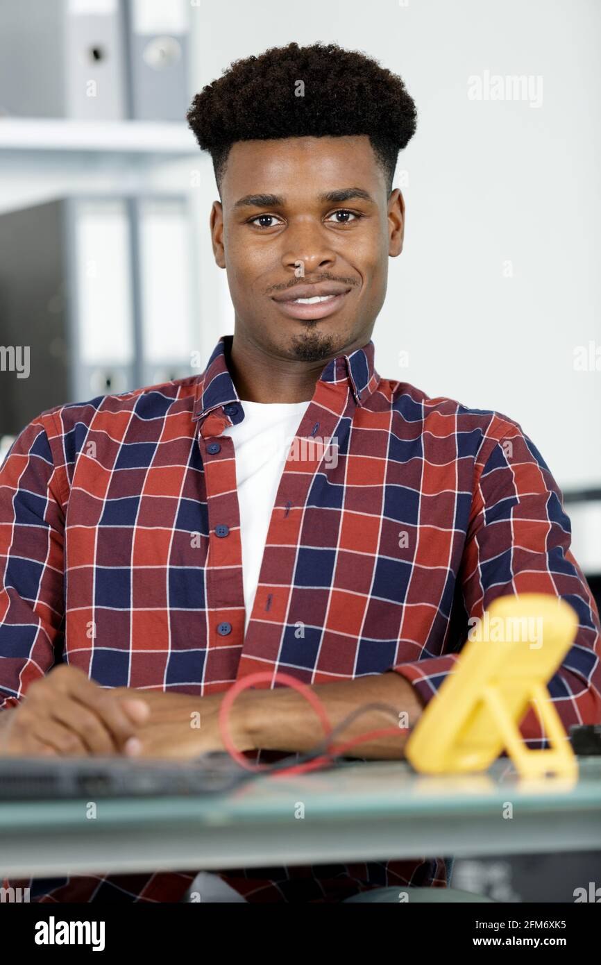 engineering student working in the lab Stock Photo - Alamy
