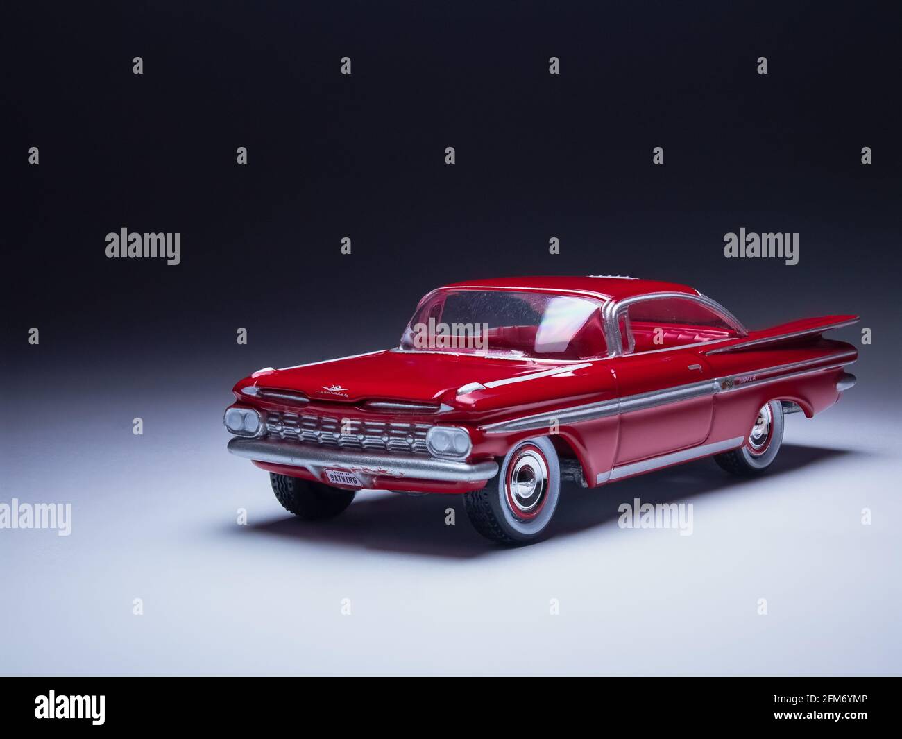 Johnny Lightning 1/64 scale red 1959 Chevrolet Impala diecast Stock ...
