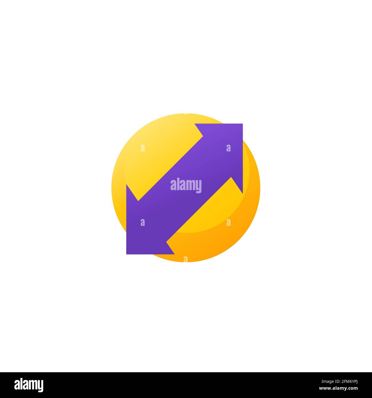 Two arrows opposite direction hi-res stock photography and images - Alamy