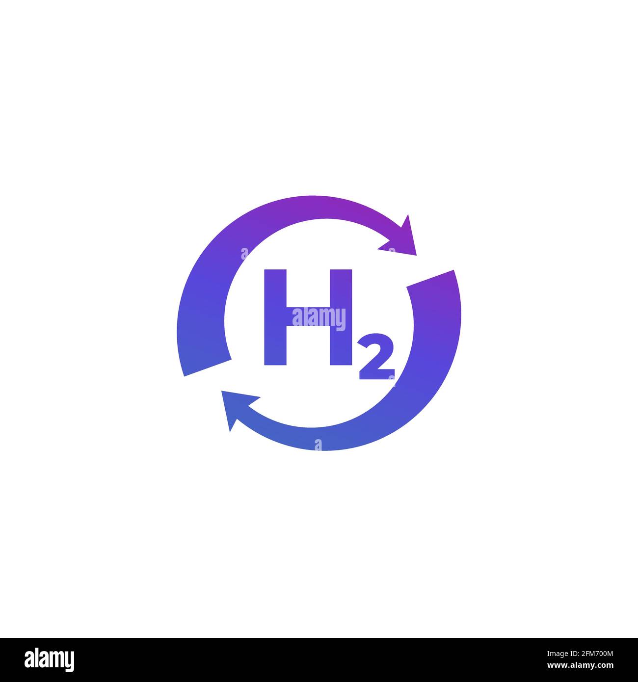 hydrogen energy vector icon with arrows Stock Vector Image & Art - Alamy