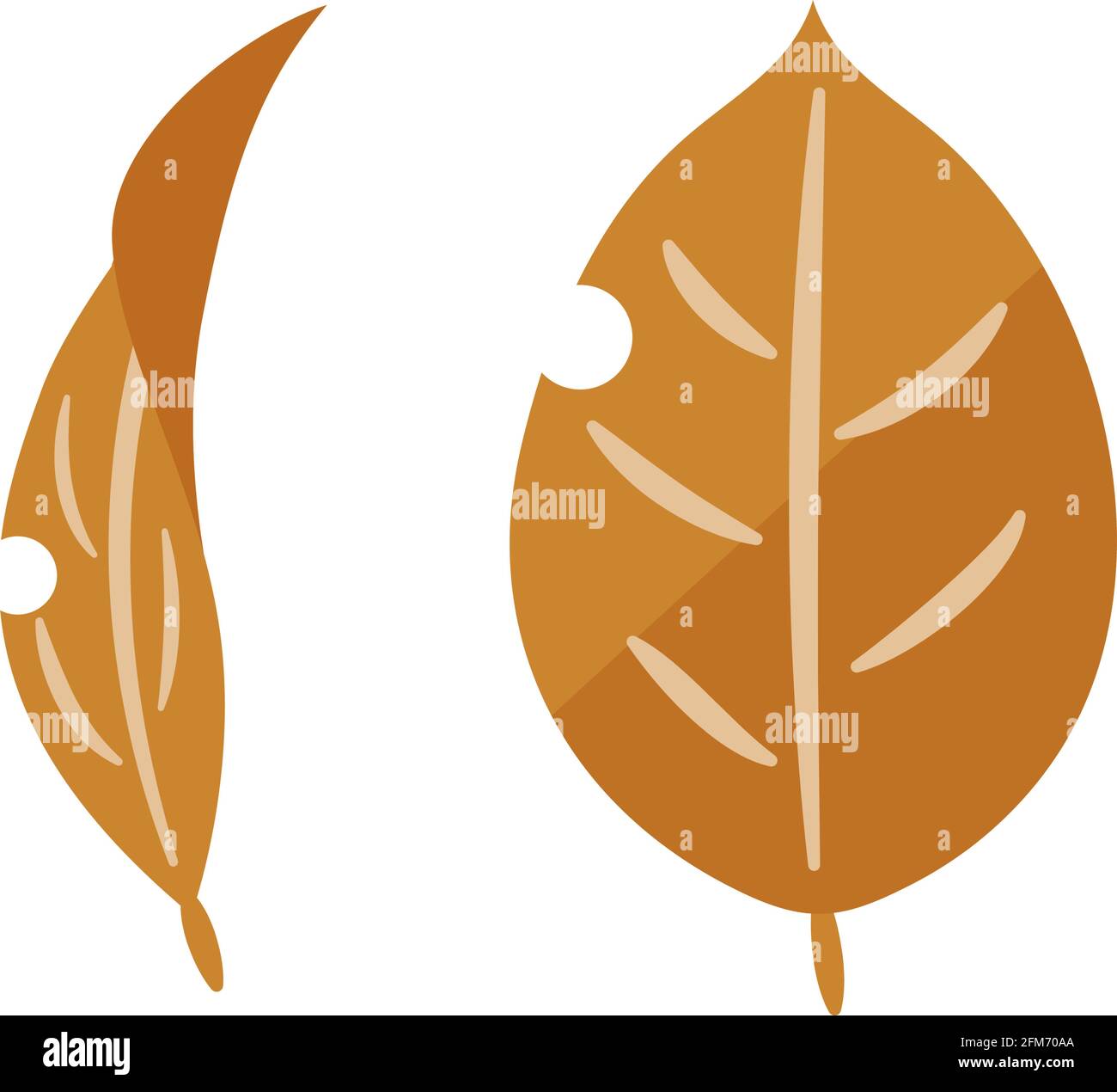 withered leaves.Vector illustration that is easy to edit Stock Vector ...
