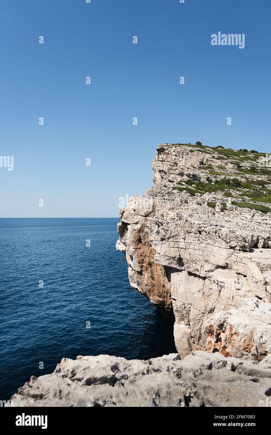 Natural landscape with rocky cliffs in Yehliu Geopark, Taiwan Stock ...