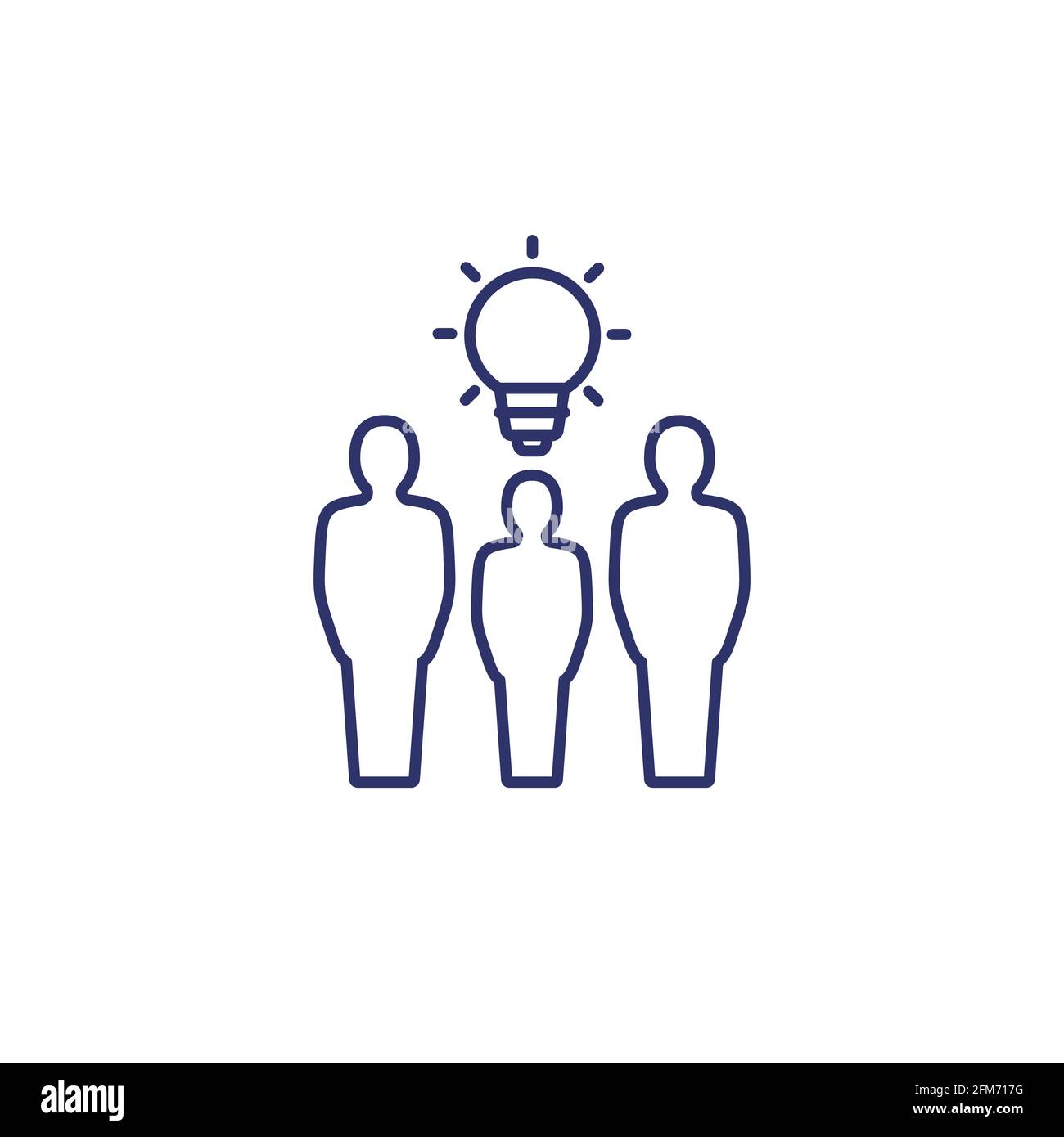people with ideas line icon Stock Vector Image & Art - Alamy