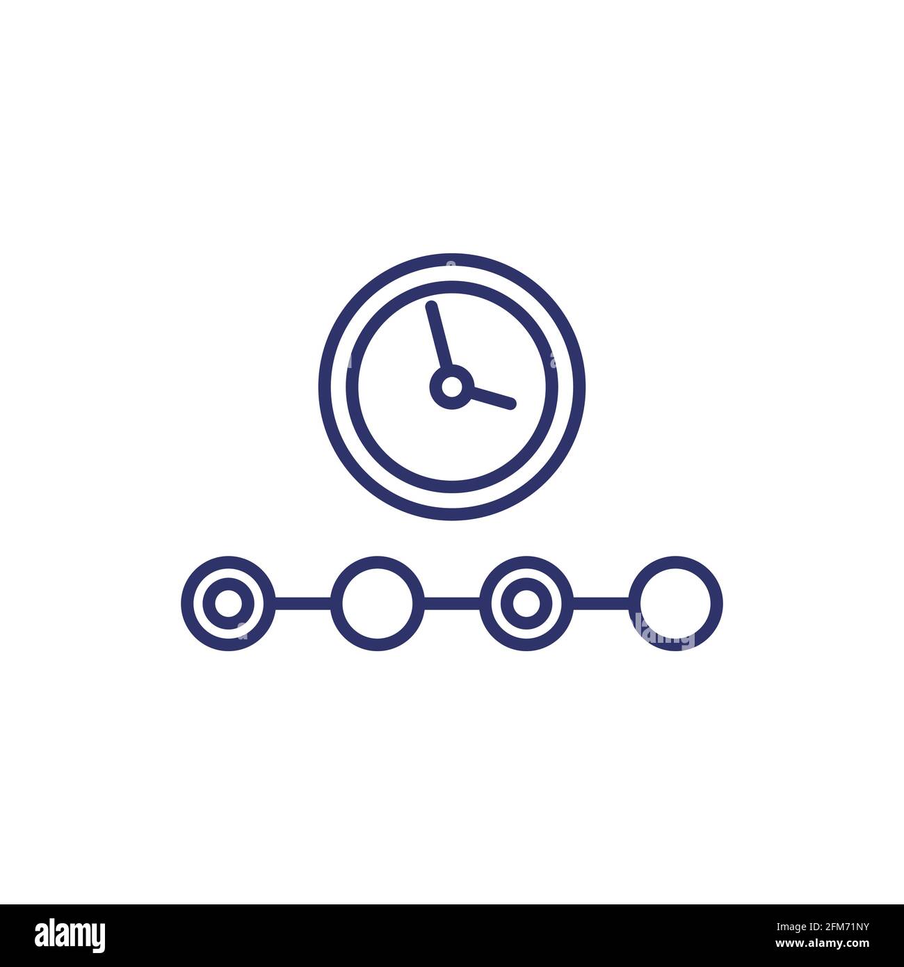 timeline line icon on white Stock Vector Image & Art - Alamy