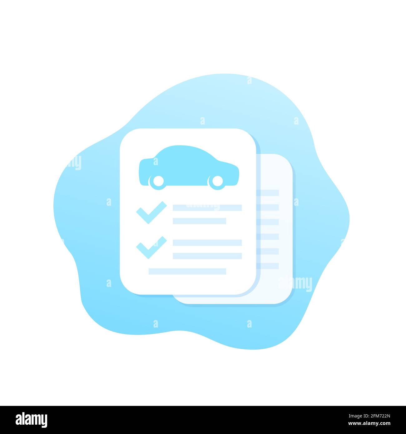 car insurance contract vector icon Stock Vector Image & Art - Alamy