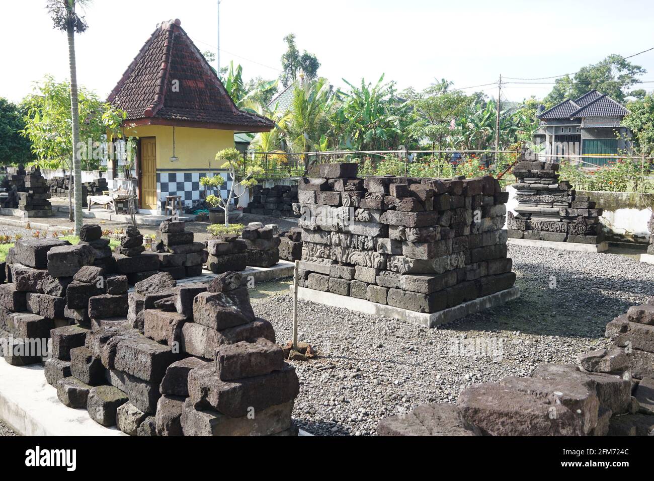 Simping stone temple ruins. Simping Temple is the tomb of Raden Wijaya ...