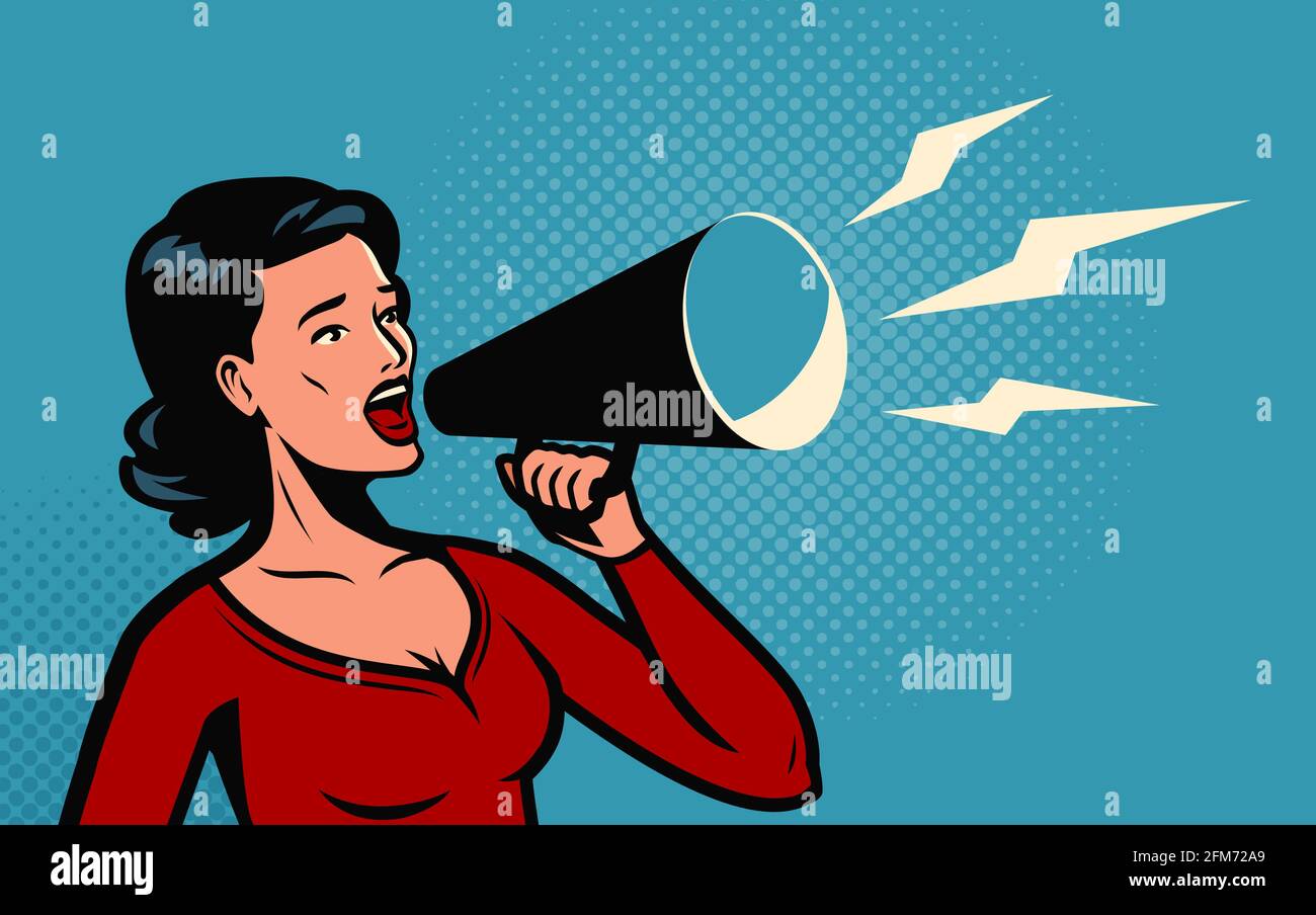 Business woman scream Stock Vector Images - Alamy