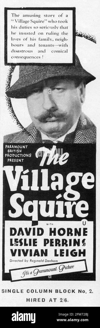 VIVIEN LEIGH (as VIVIAN LEIGH) DAVID HORNE and LESLIE PERRINS in THE ...