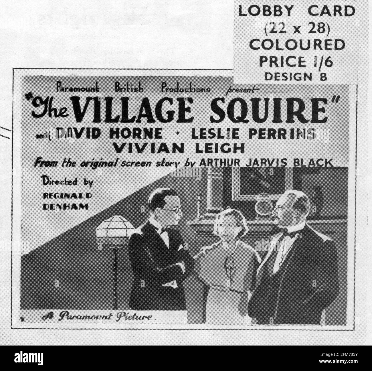 VIVIEN LEIGH (as VIVIAN LEIGH) DAVID HORNE and LESLIE PERRINS in THE ...