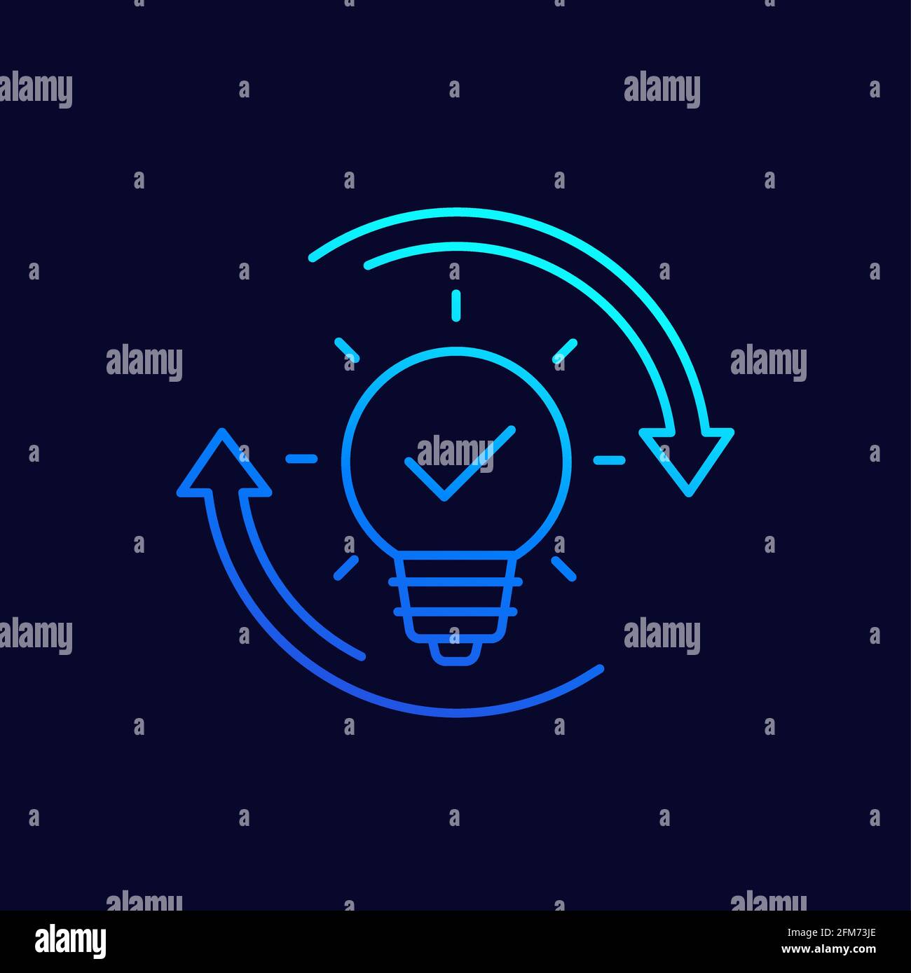 idea generator line vector icon Stock Vector Image & Art - Alamy