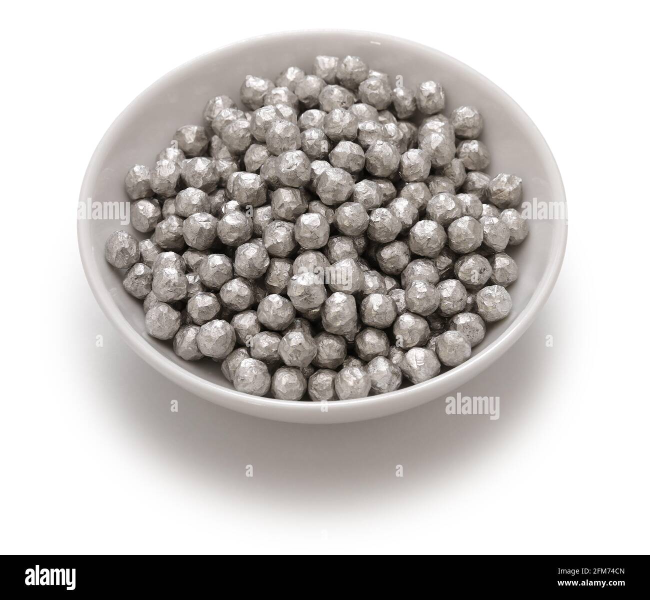 magnesium grains high purity isolated on white background Stock Photo ...