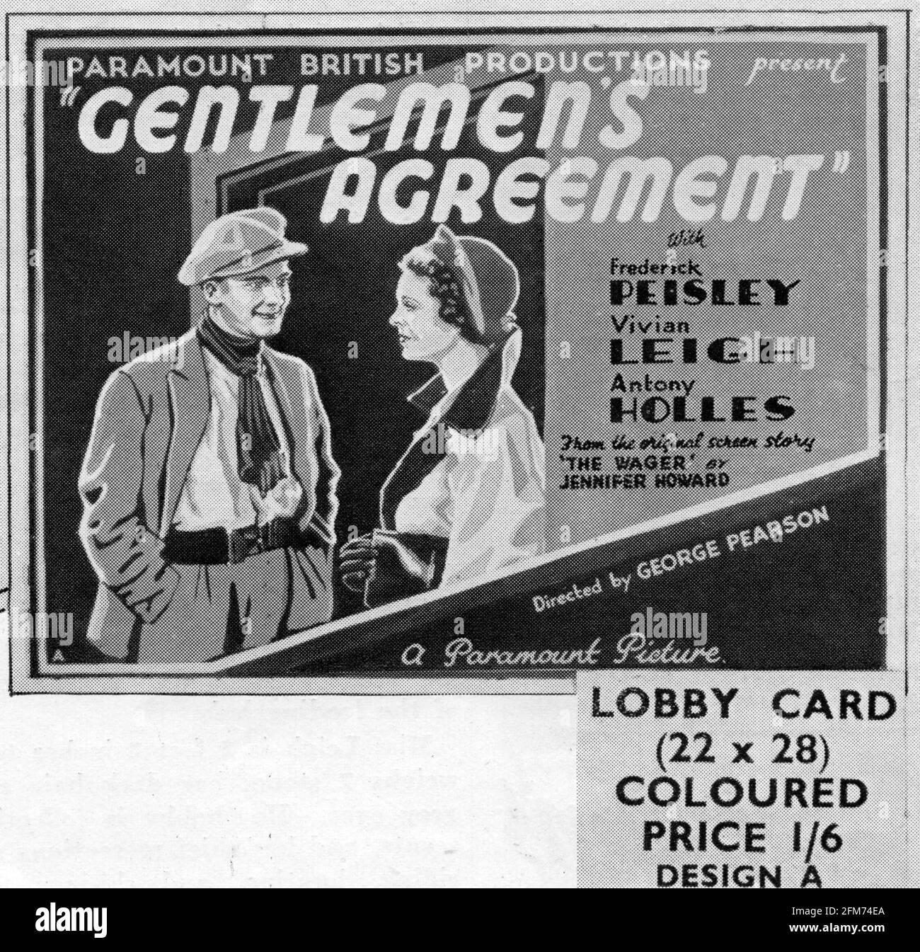 VIVIEN LEIGH (as VIVIAN LEIGH) FREDERICK PEISLEY and ANTONY HOLLES in ...